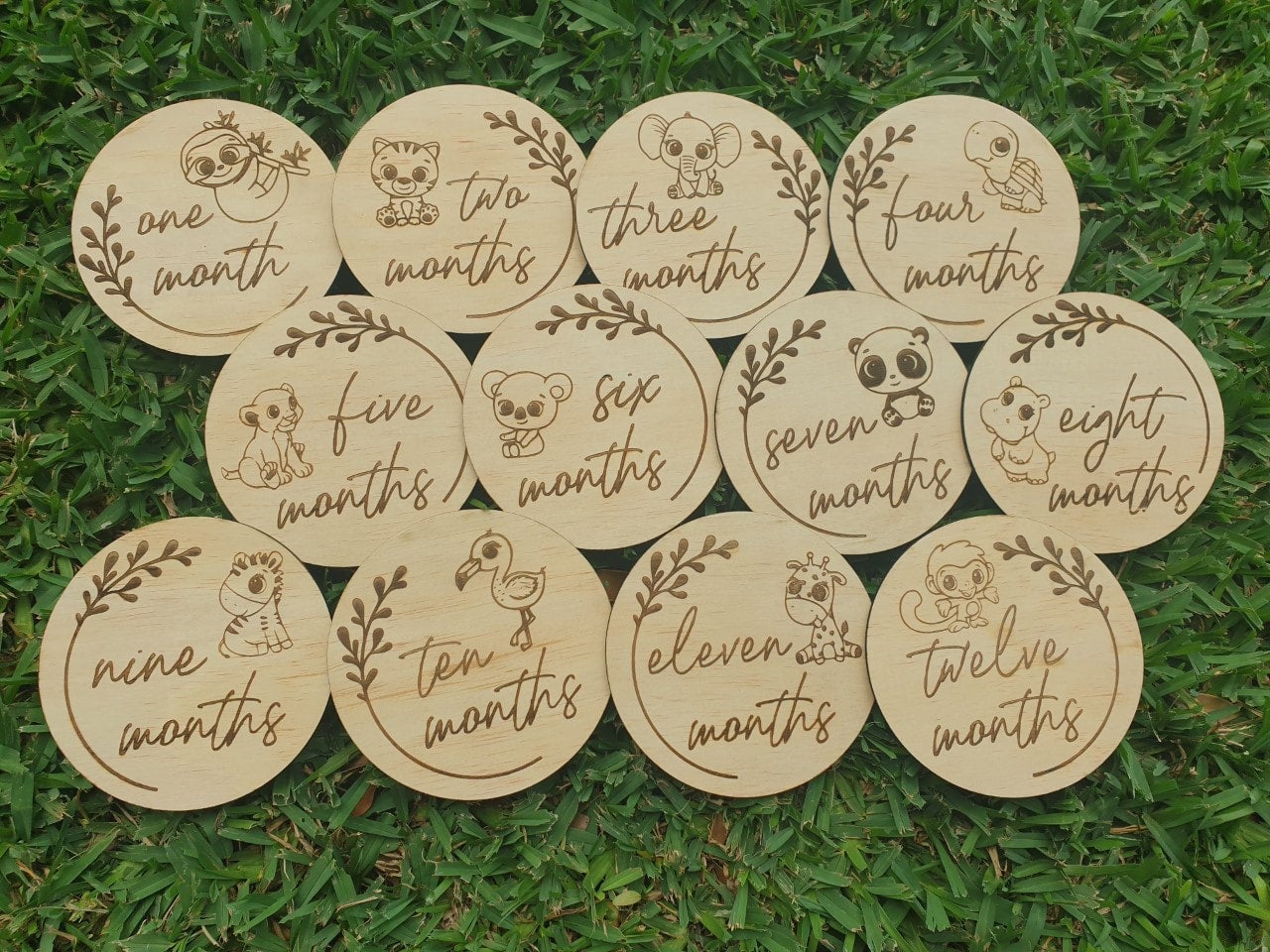 Set of 12 Milestone Cards | Sera J Designs